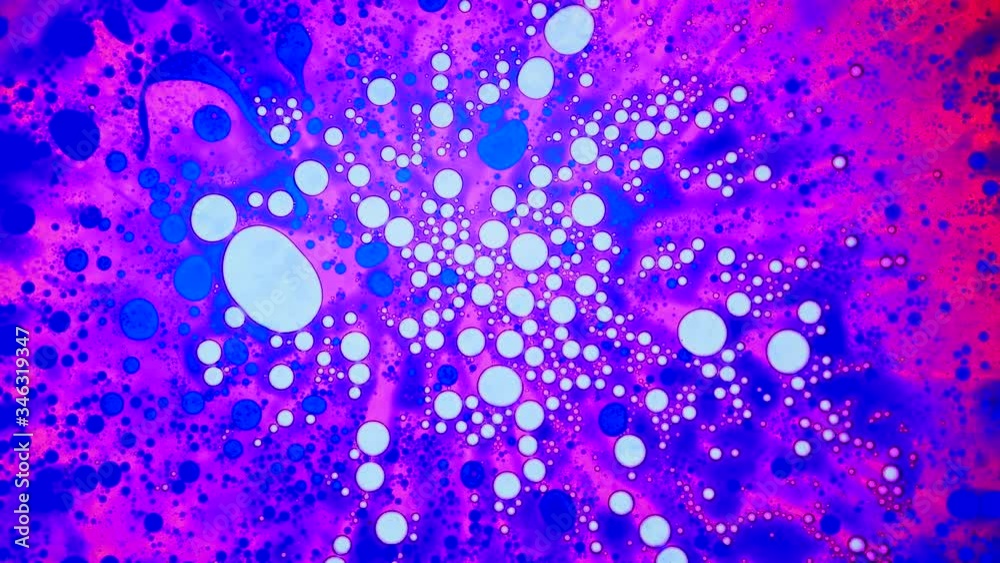 4K psychedelic liquid light show, weird patterns of ink in water, oil ...