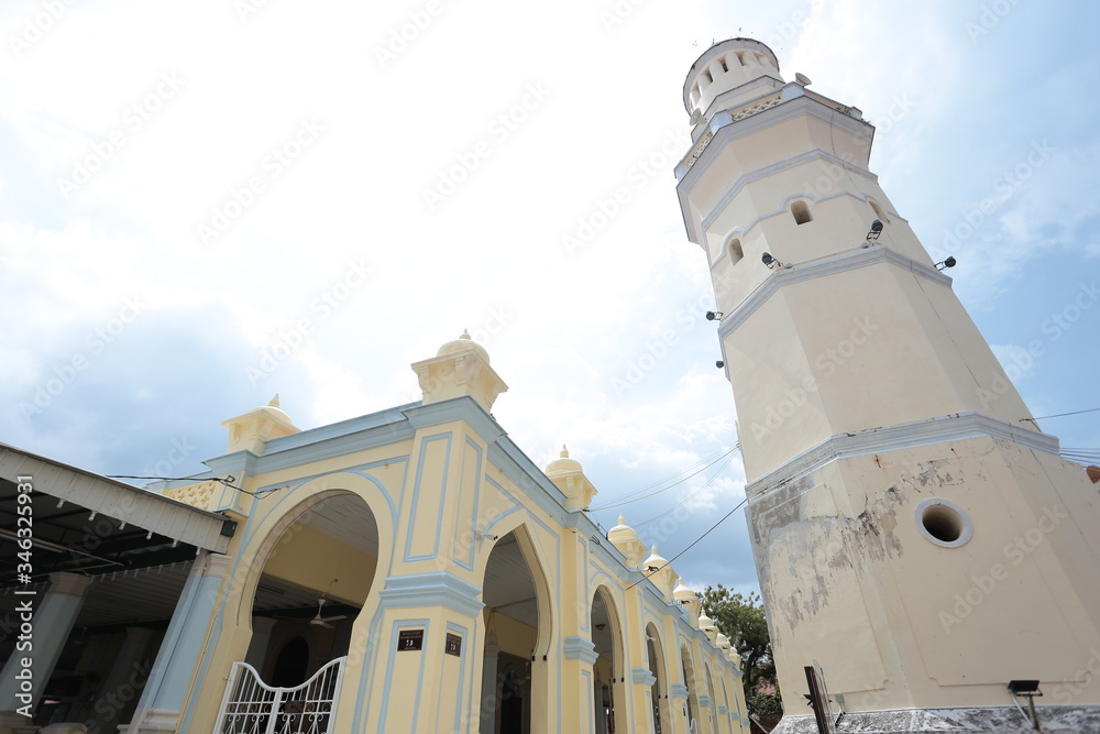 Georgetown, Malaysia - March 2018 ; Masjid Lebuh Acheh is an old mosque ...