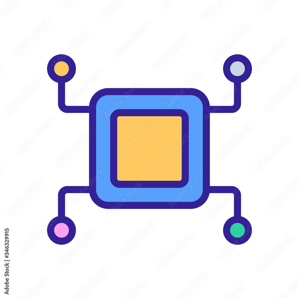 microarray analysis icon vector. microarray analysis sign. color symbol ...