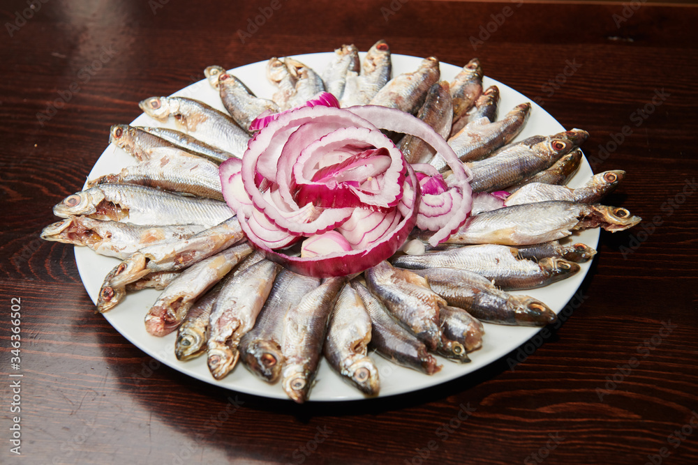 Tugun is an endemic of Siberia. Salty Tugun. Northern salted fatty fish ...