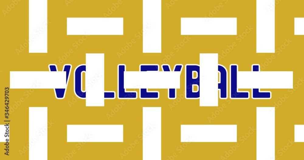 Team sports animated 2d flat style cartoon video in 4k format ...