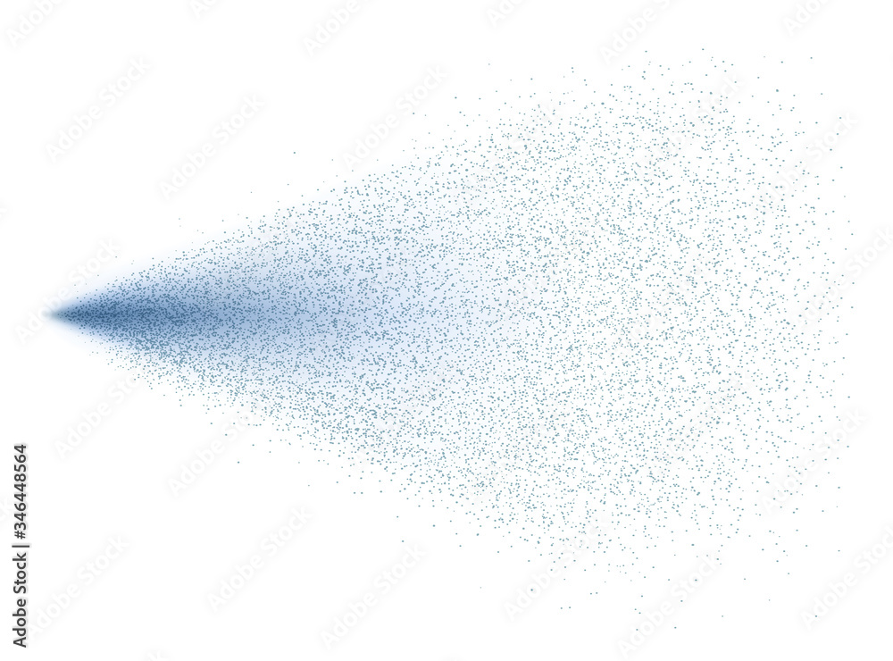 Water spray effect isolated on white background. Realistic fountain ...