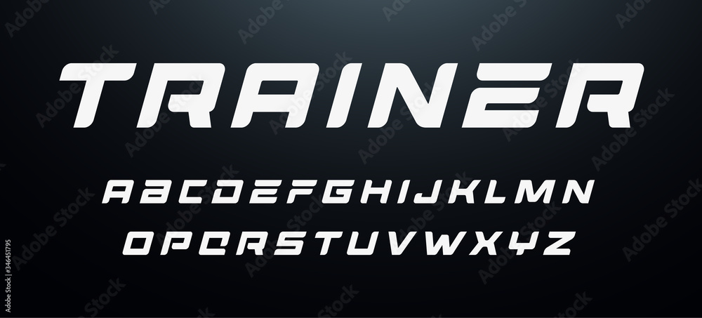 Sport letters set. Dynamic bold italic style alphabet. Font fort sport ...
