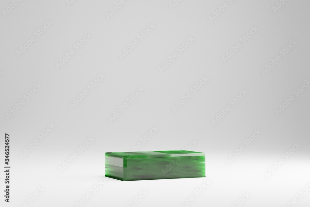 Jade 3d dash symbol. Jade sign isolated on white background. Green jade ...