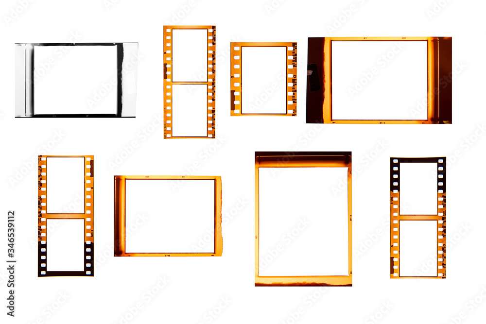 (35,120 mm.) film collections frame.With white space.film camera. Stock ...