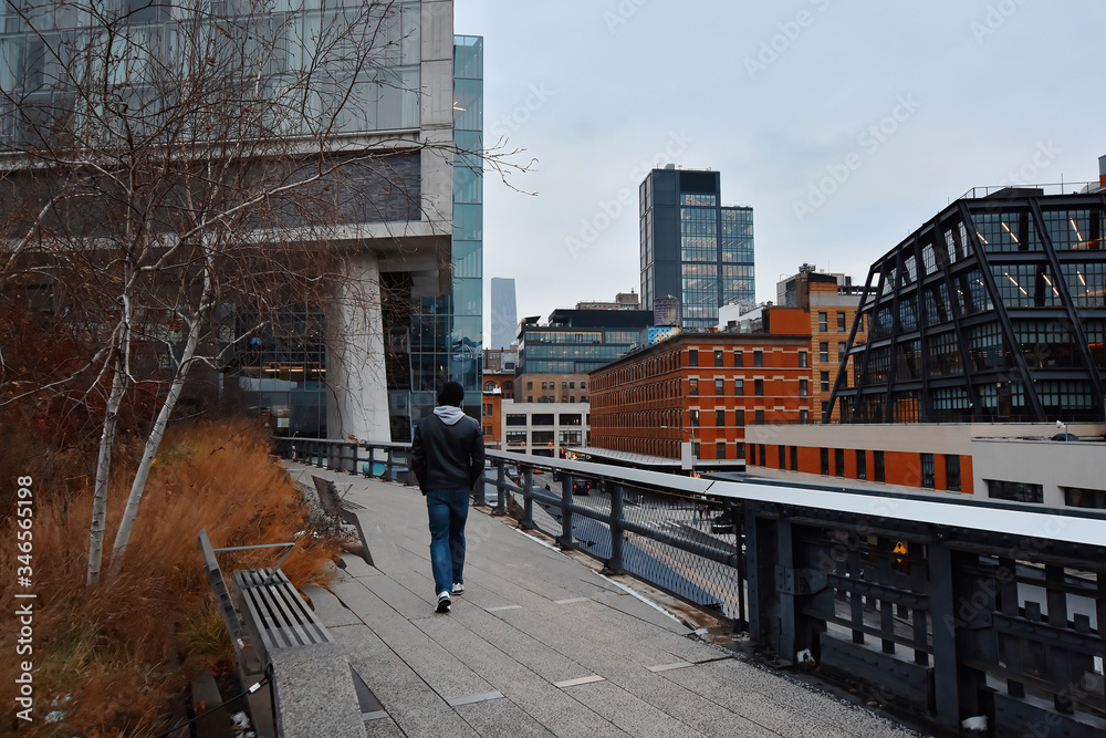 The High Line is a modern public park built on an historic freight rail ...
