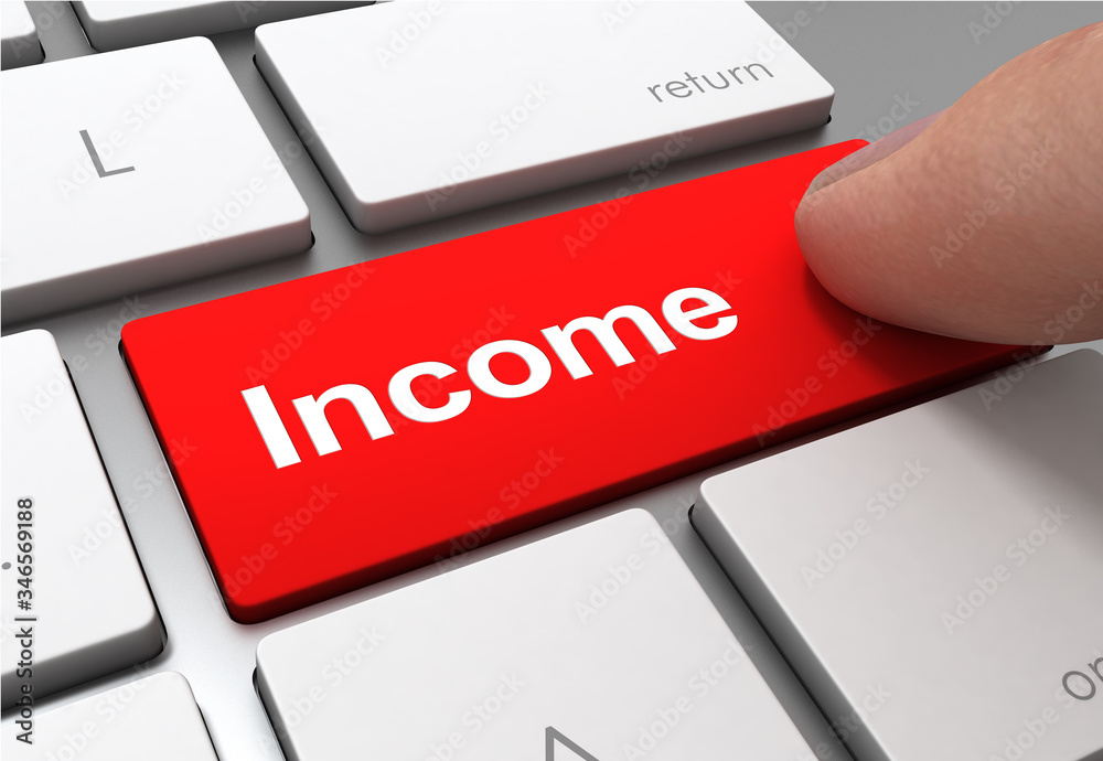 income push button concept 3d illustration Stock Illustration | Adobe Stock