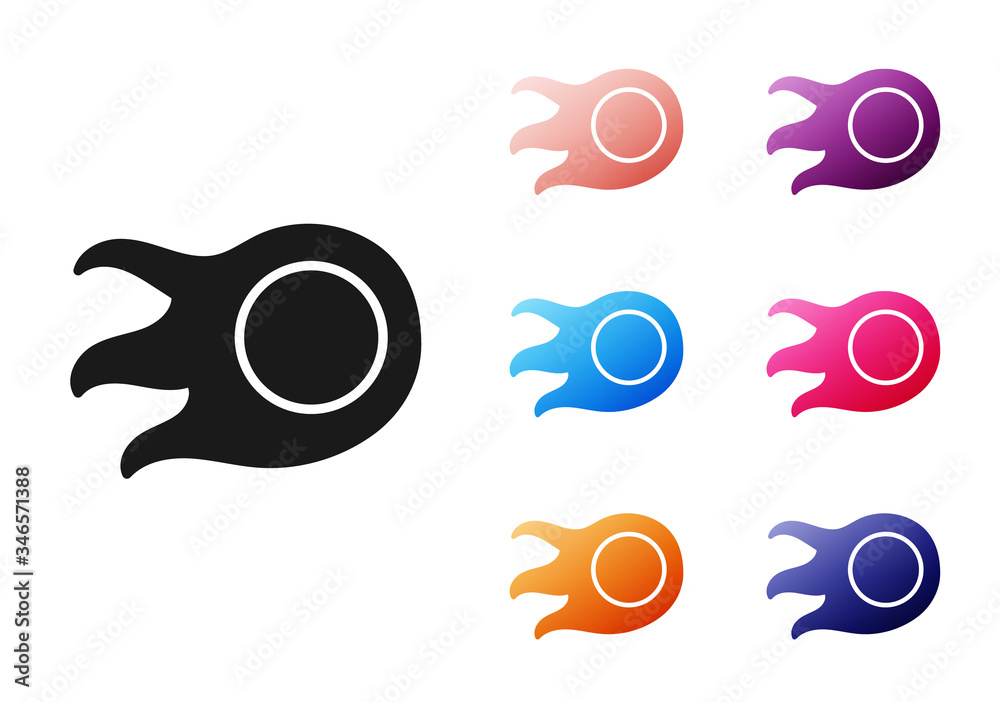 Fireball Vector Black And White