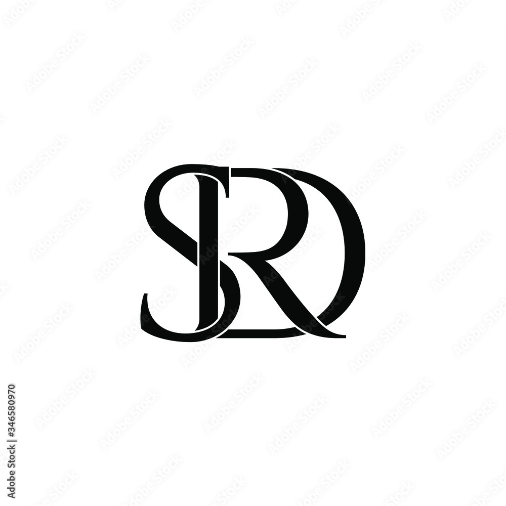 srd letter original monogram logo design Stock Vector | Adobe Stock
