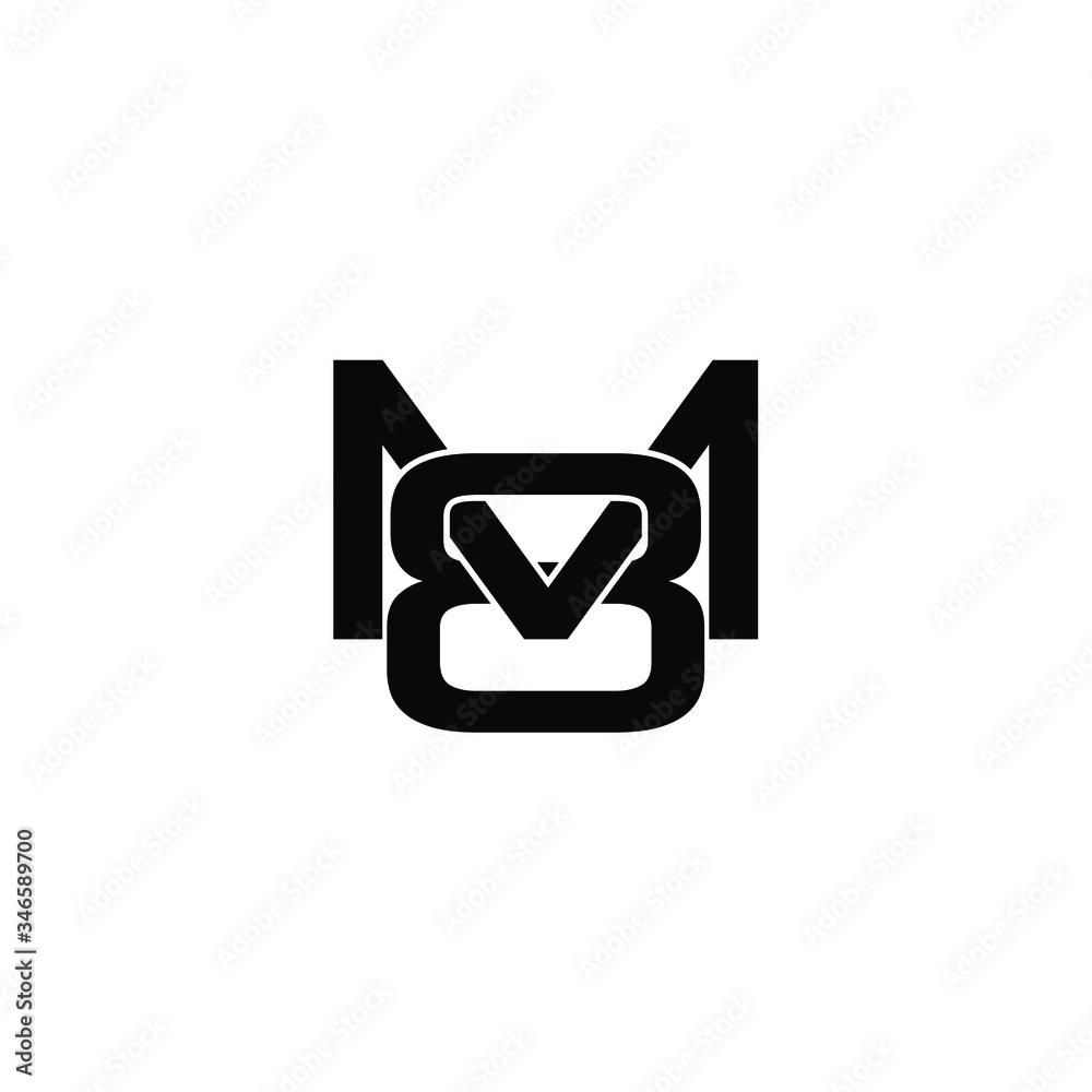 m8 letter original monogram logo design Stock Vector | Adobe Stock