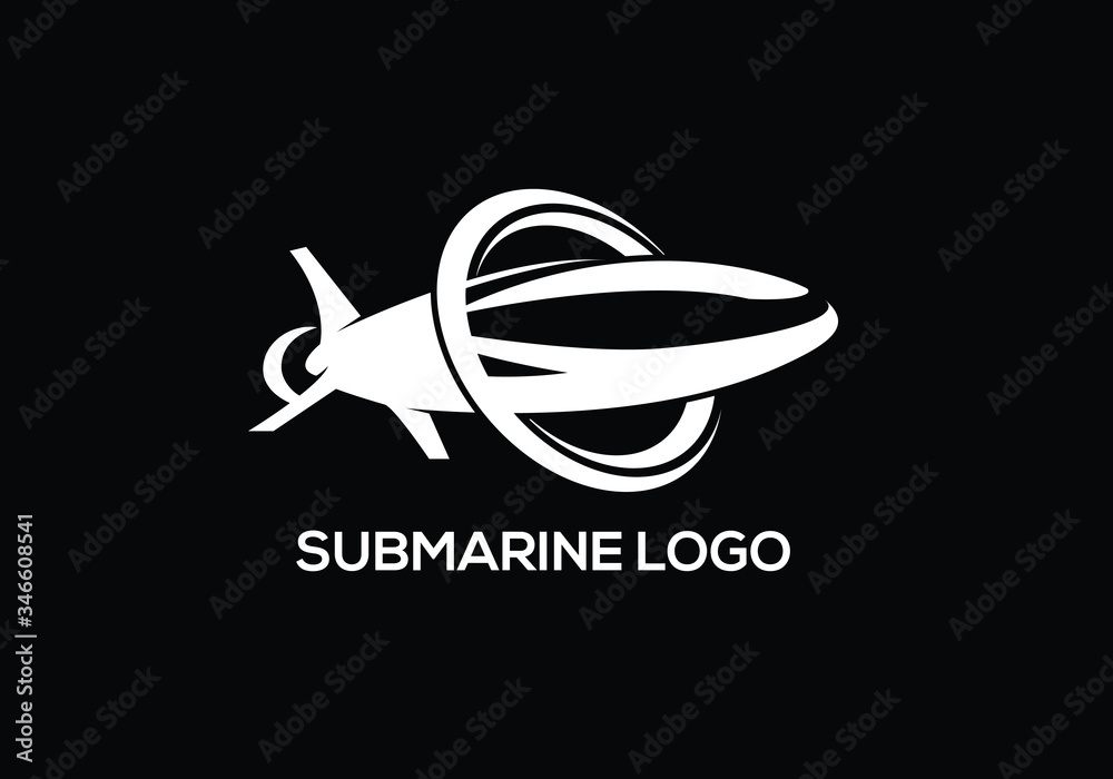 Submarine icon symbol or logo in modern style Stock Vector | Adobe Stock