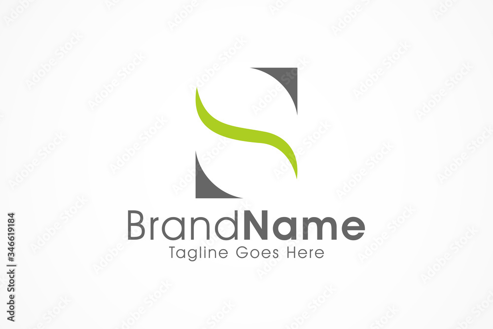 square letter s logo Stock Vector | Adobe Stock