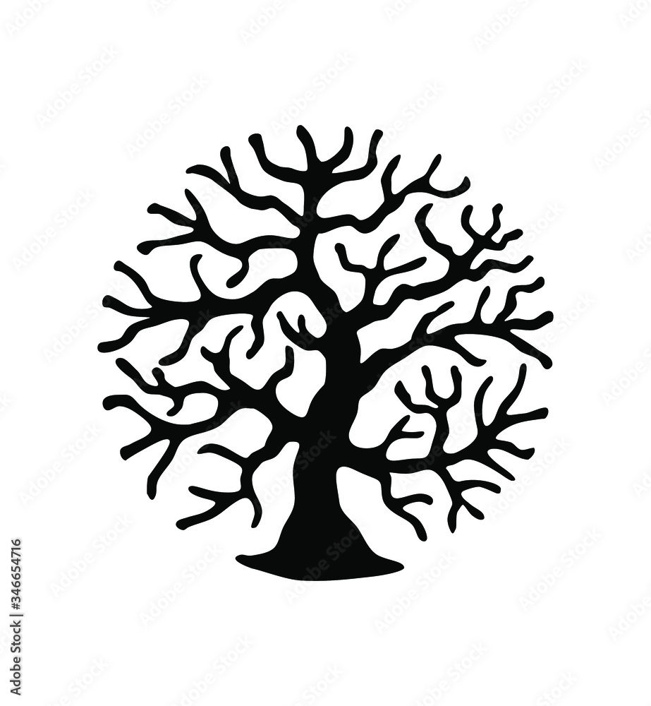 Round Tree Vector