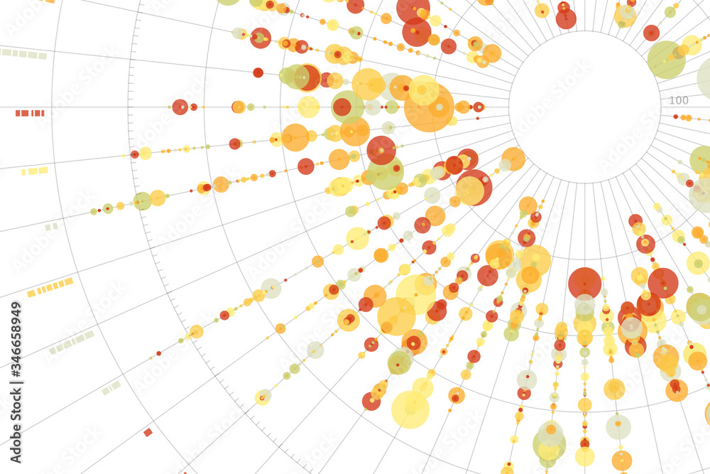 Big data visualization. Complex information digital design. Visual big data complexity. Abstract ...