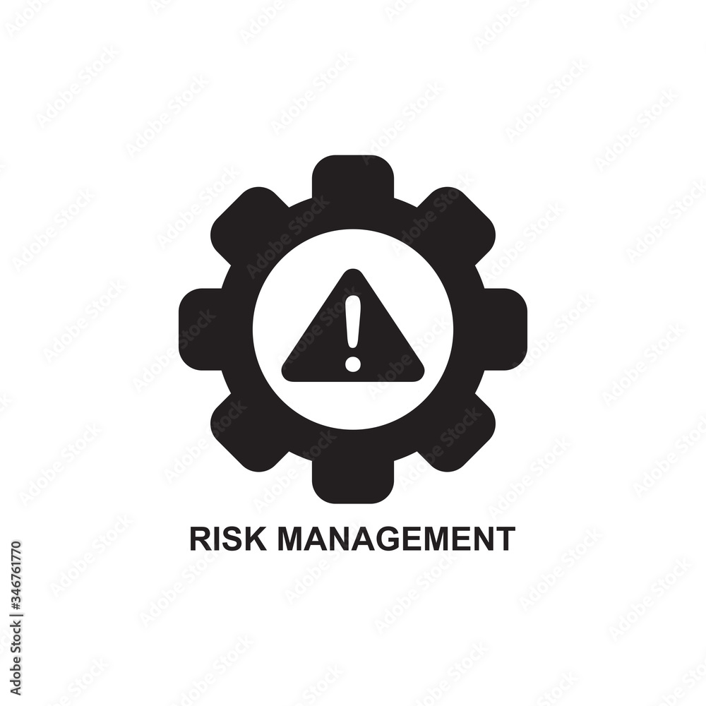 RISK MANAGEMENT ICON , DATA SETTING ICON Stock Vector | Adobe Stock