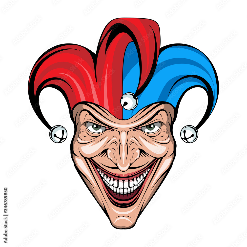 Joker Smile. Posters, Icon, Mascot. Joker esport mascot logo. Jokester ...