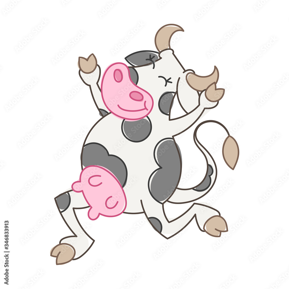 Cartoon Cows Dancing