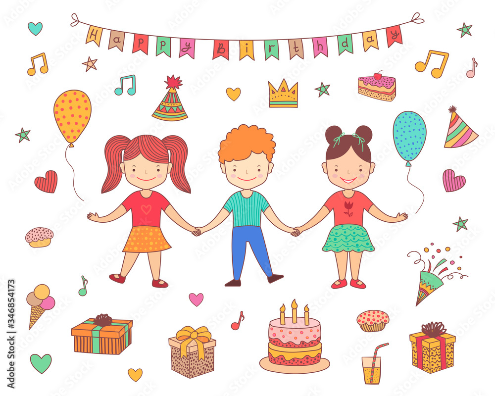 Kids Birthday Party Clip Art