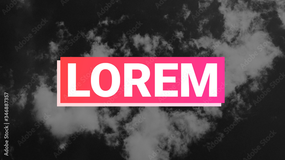 Gradient Text Box Title Stock Template | Adobe Stock