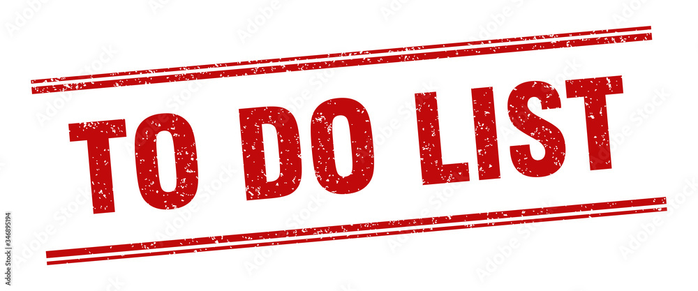 to do list stamp. to do list label. square grunge sign Stock Vector ...