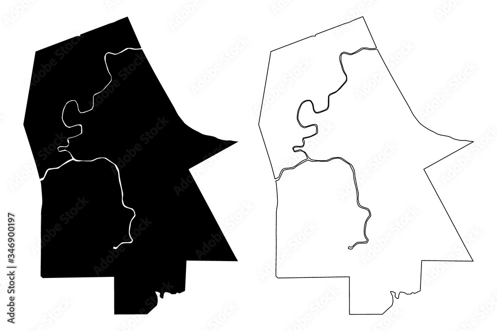Ta Khmau City (Kingdom of Cambodia, Kampuchea, Kandal Province) map ...