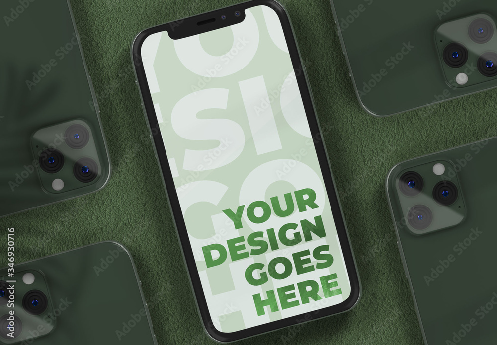 Front and Back Smartphone Mockup Stock Template | Adobe Stock