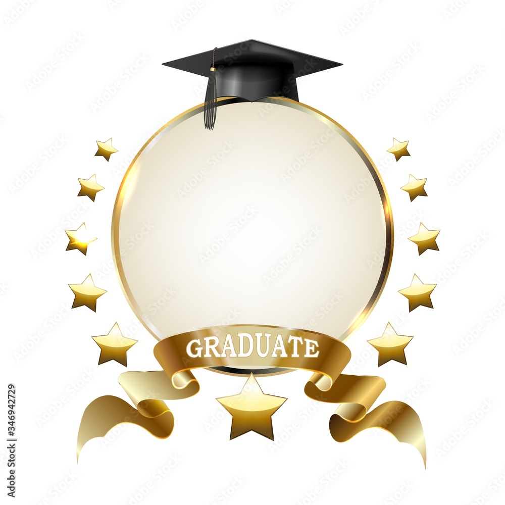 Graduation party photo booth props. Concept for selfie. Stock Vector ...
