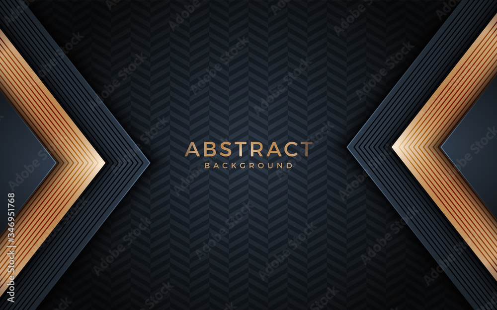 modern luxury background vector overlap layer on dark and shadow black ...