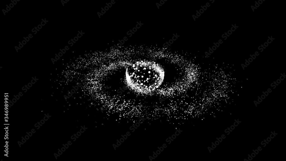 Seamless loop with alpha channel of a Constellation Galaxy nebula ...