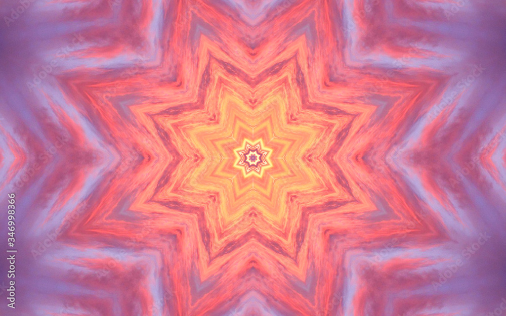 3d Render. Psychedelic. Indian ornament. Abstract illustration. Cute ...