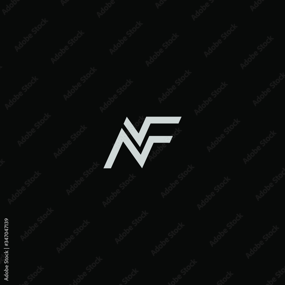 FN or NF logo and icon designs with different colors and backgrounds ...