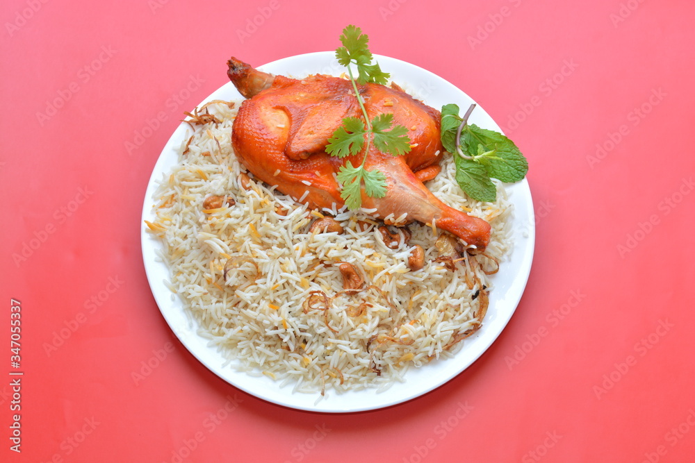 Grilled Chicken, Mandi rice, cooked rice, Manthi, white rice ภาพถ่าย ...