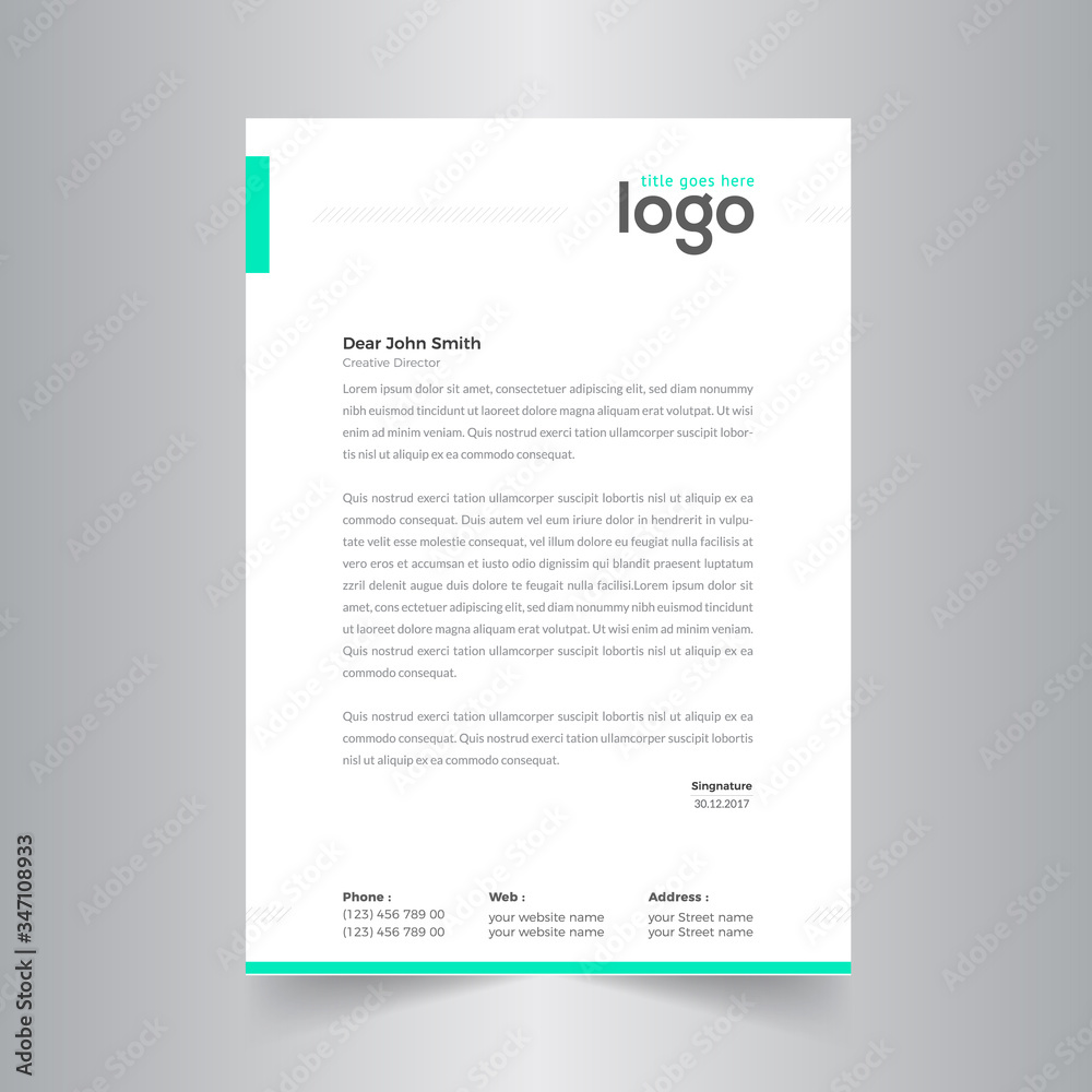 Business style letter head templates for your project design. Stock ...