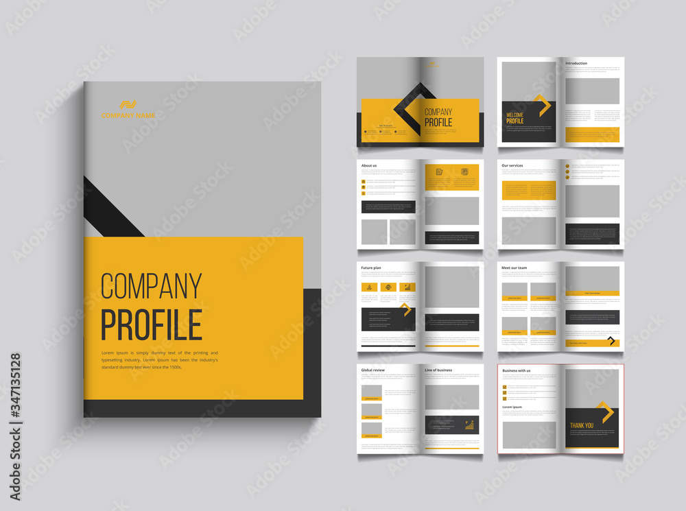 Sixteen Pages company profile brochure . Brochure creative design ...