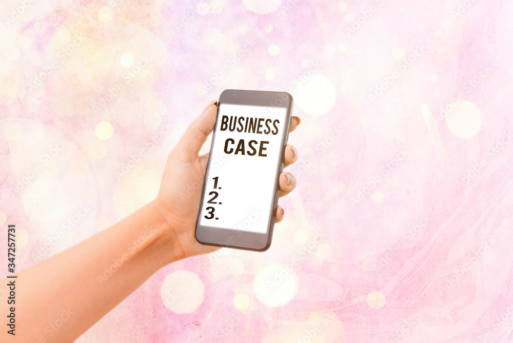 Writing note showing Business Case. Business concept for Proposition ...