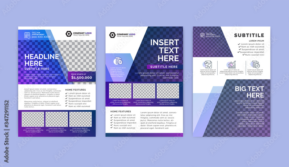 Flyer Template Layout Design. Modern business design. Corporate ...