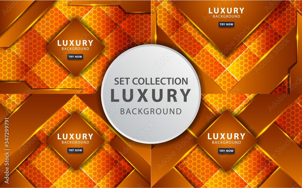 luxury premium orange vector background banner design,can be used in ...