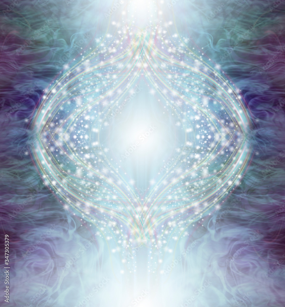 Elegant Ethereal Shimmering Border Frame Background - blue green purple ...