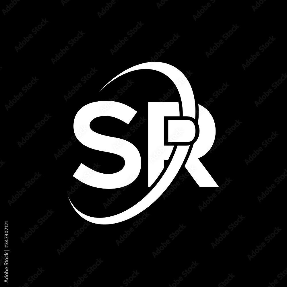 SR Letter Logo Design. Initial letters SR logo icon. Abstract letter SR ...
