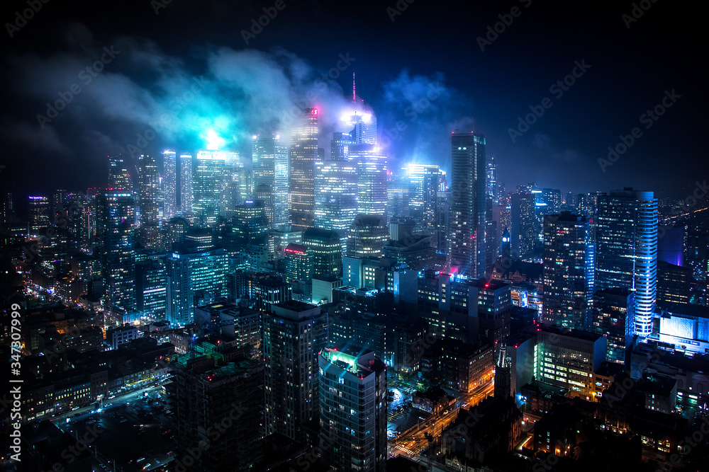 Downtown Fog Stock Photo | Adobe Stock