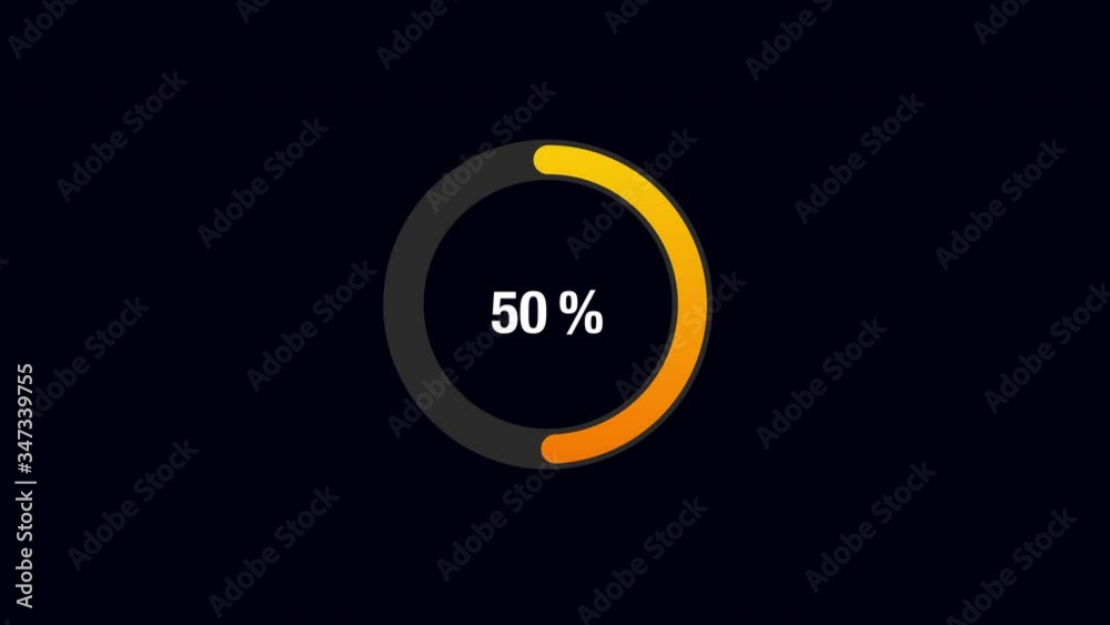 Modern loading circle ring, circle percentage progress, loading circle ...