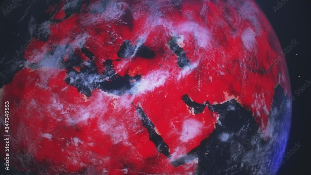 Animated pandemic world map of the coronavirus covid 19 spreading. Map ...