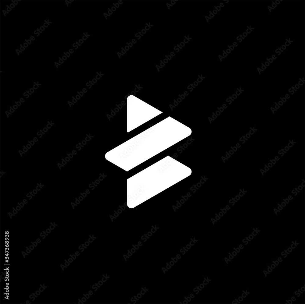 Letter B logo This logo icon incorporate with two triangle , letter B ...