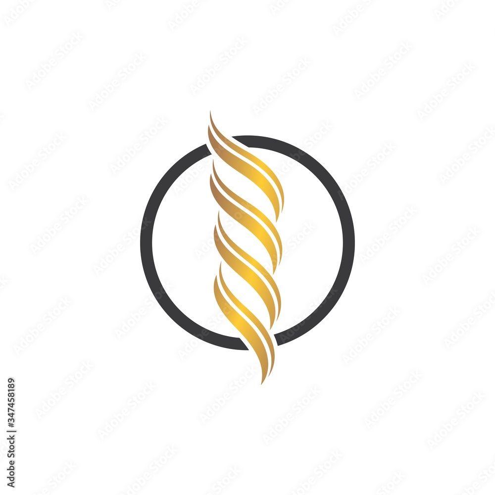 hair wave icon vector illustratin design Stock Vector | Adobe Stock