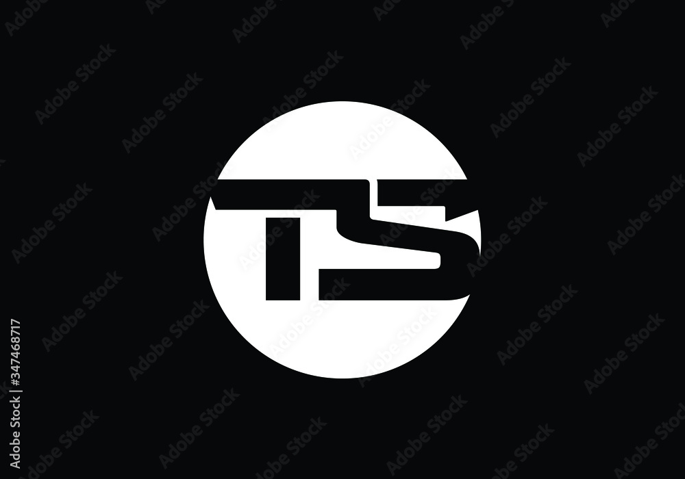 Initial Monogram Letter T S Logo Design Vector Template. Graphic ...