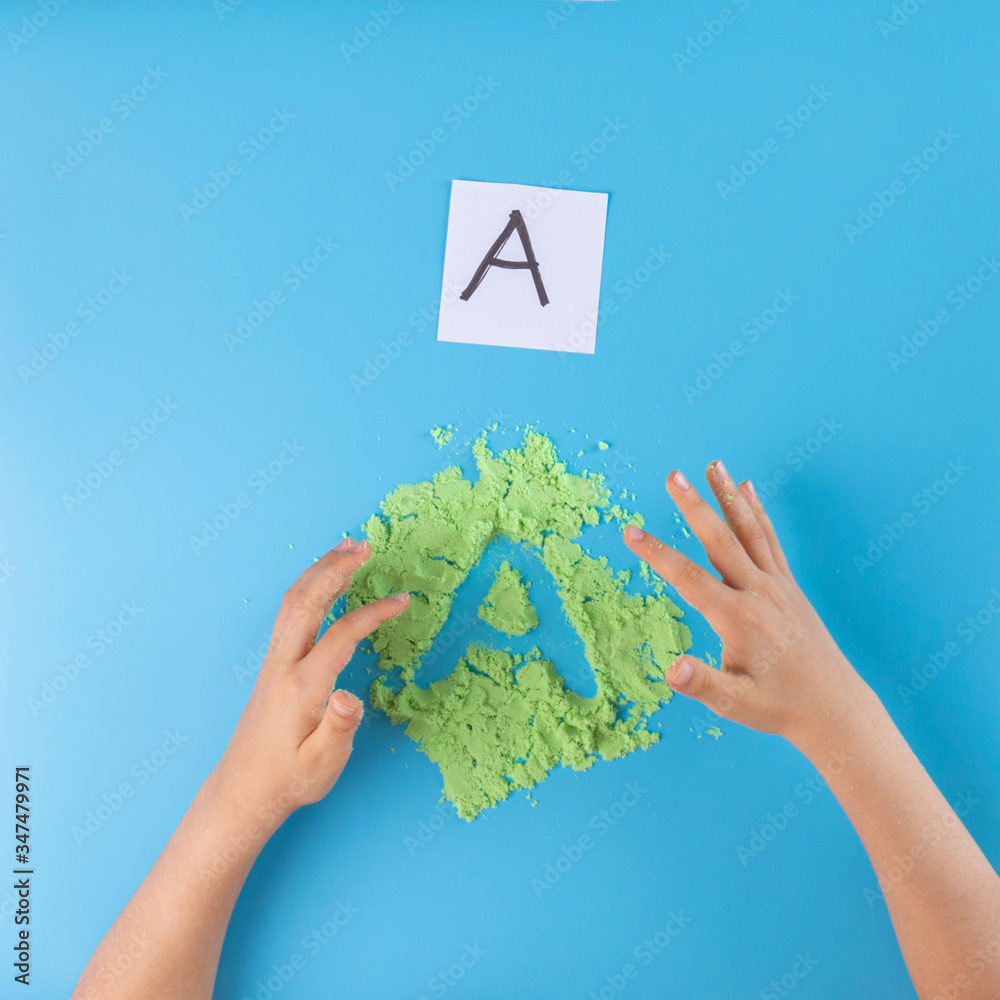 sand tray writing, letter practice for kids, preschool writing activity ...