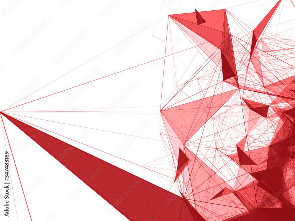 Poster Abstract geometry surfaces, lines and points background, Used as ...