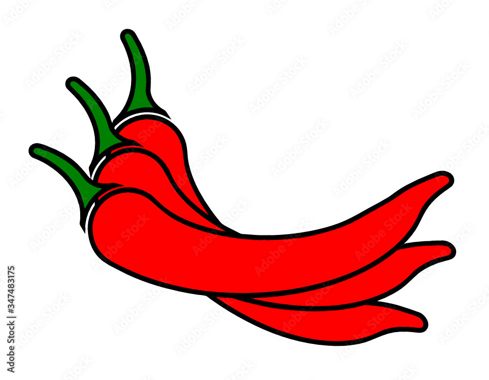Piment Stock Vector | Adobe Stock