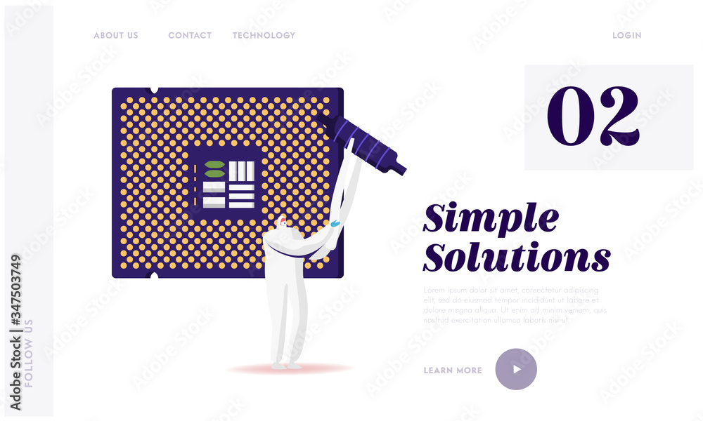 Technology Manufacture, Central Computer Processors, Cpu Landing Page ...