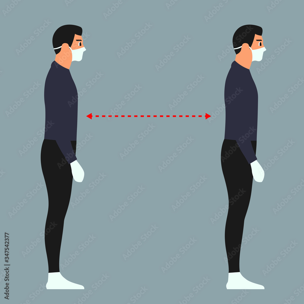 Distanciamiento social por la pandemia que se vive en la actualidad ...